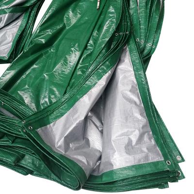 China Heavy duty green blue silver waterproof plastic PE tarpaulins polyethylene tarpaulin sheet with UV from factory in China for sale