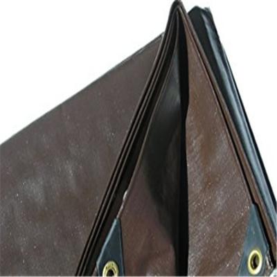 China Best selling heavy duty brown blue waterproof polyethylene fabrics pe tarpaulin with eyelets from china factory for sale
