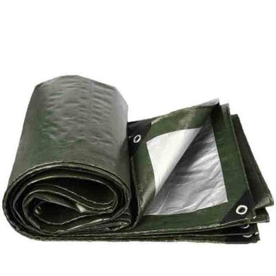 China Light duty cheap price silver blue pe plastic weaving polyethylene materials tarpaulin for truck cover with cheap price for sale