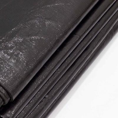 China Factory supply acid resistant pe tarpaulin black blue pe plastic weaving polyethylene materials tarpaulin for cover for sale