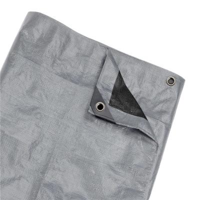 China China Factory 3 Layers Pe Tarpaulin Sheet Silver Blue Waterproof Plastic PE Tarpaulins From Factory In China for sale