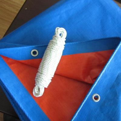 China 10x15ft heavy duty poly tarp canopy tent cover blue orange polyethylene laminate sheet  tarpaulin rolls or truck cover for sale