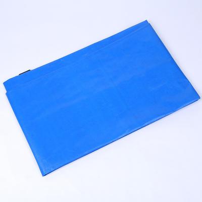 China Laminated both sides PE tarpaulin in roll blue white pe plastic weaving polyethylene materials tarpaulin for truck cover for sale