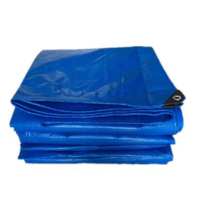 China Pe tarpaulin sheet two side laminated blue white pe plastic weaving polyethylene materials tarpaulin for truck cover for sale