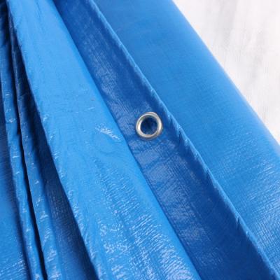 China China HDPE sample roofing sample of tarpaulin sheet blue pe plastic fabric wholesale PE tarpaulin with eyelets reinforce for sale