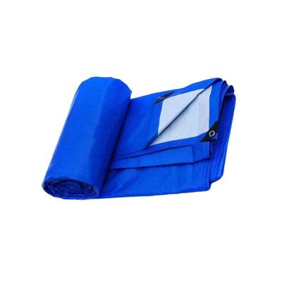 China Blue white poly tent tarps PE tarpaulins sheeting for Africa market 4x6m for sale