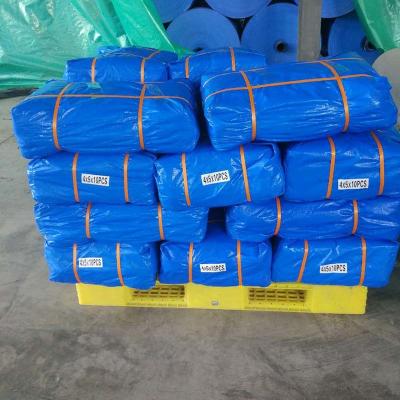 China China Supplier Hot Selling 70gsm Waterproof Blue PE Tarpaulin With Low Price for sale