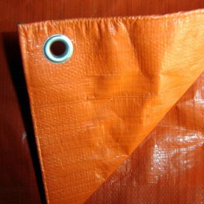 China Hot Selling 180gsm 6x8M Waterproof Double Orange PE Tarpaulin With Various Sizes For Cover for sale