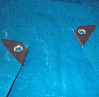 China Waterproof Tarpaulin Fabric Blue Orange Heavy Duty Canvas Tarp With Low Price for sale