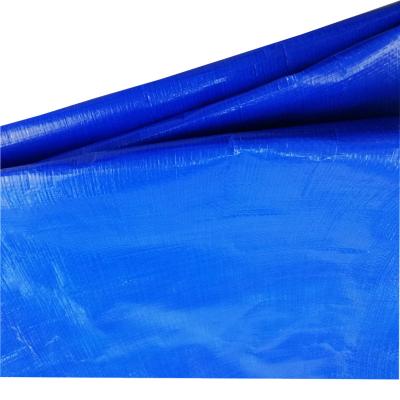 China High quality double blue 16x20ft waterproof fabric PE tarpaulin poly tarp roll from China factory for sale