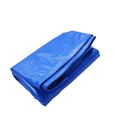 China Blue silver PE tarpaulin roll,polyethylene coated fabric,poly tarp plastic woven fabric from Linyi China for sale