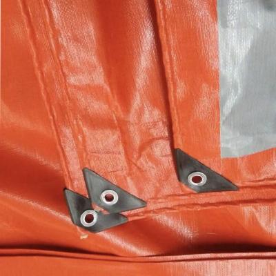 China Blue silver PE tarpaulin with polyethylene insulated plastic fabric coloured tarp roll for truck cover for sale