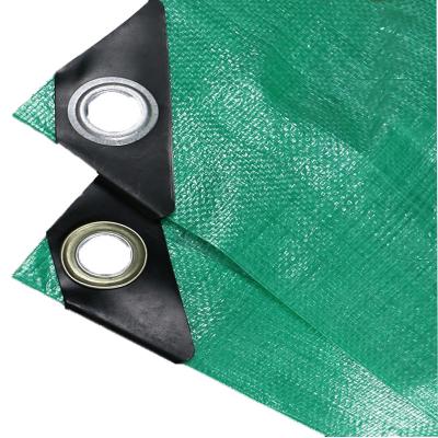 China Best quality green silver poly plastic tarpaulin for sale waterproof pe tarpaulin roll for ship cover with cheap price for sale
