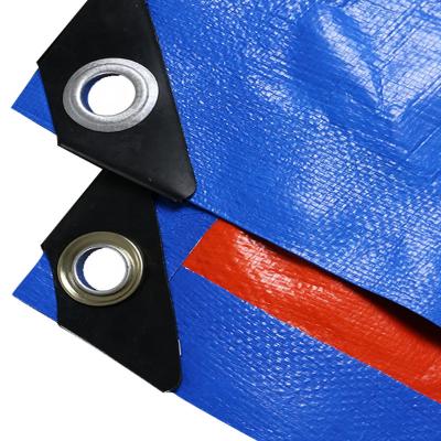 China High quality good price blue white 3x4m PE tarpaulin,waterproof polyethylene tarpaulin roll for sale