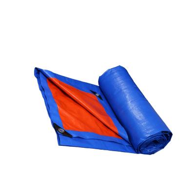 China Best price outdoor covering 2.5m*4m blue orange pe plastic weaving polyethylene materials tarpaulin for truck cover for sale