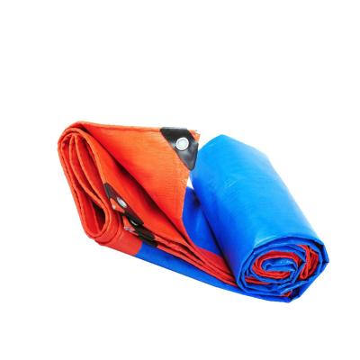 China China factory professional supply blue orange PE canvas tarpaulin for cargo protection for sale