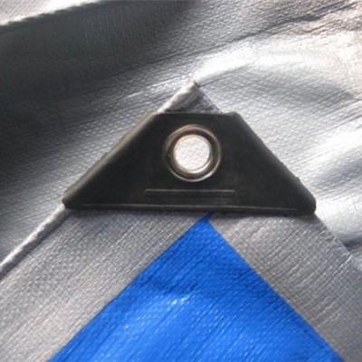 China China factory value woven cheap fabric black silver pe tarpaulin in standard size for sale