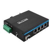 China 5 Port Gigabit Ethernet Switch SFP Fiber Industrial Unmanaged Din Rail CE Fanless for sale