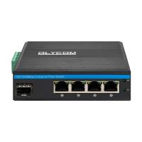 China 5 Port Gigabit Ethernet Switch SFP Fiber Industrial Unmanaged Din Rail CE Fanless for sale