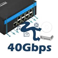China Layer 2 Manageable Ethernet Switch 8 Port PoE Gigabit 802.3Af/at 240W Vitesse Based CE for sale