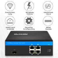 China Industrial 5-Port Gigabit PoE Fiber Switch | 120W Power Budget SFP Slot Unmanaged for sale