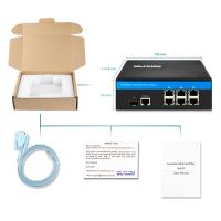 China 2.5G Hardened PoE Switch Manageable Gigabit Ethernet Dual DC48V Input 15.4W 30W IP40 for sale