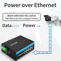 China Olycom Industrial PoE Managed Switch 2.5G Fiber 240W Budget SNMP CLI Manageable for sale