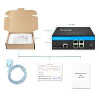 China Industrial Managed Ethernet Switch 2.5G SFP Fiber Uplink Gigabit IP40 24VDC Fanless for sale