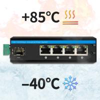 China Gigabit Ethernet 5 Port Industrial Grade Switch With SFP Fiber Port for sale