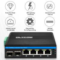 China Fiber Optic Ethernet Unmanaged Network Switch , 6 Port Gigabit POE Switch for sale