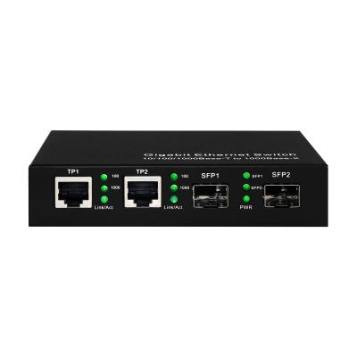 China 4 Port Gigabit Commercial Ethernet Switch SFP Fiber Optic Unmanaged DC5V for sale