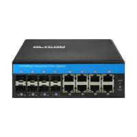 China OLYCOM Managed Switch 8 Port Gigabit Ethernet 12V Industrial Grade with 8 Port SFP Din Rail Mounted IP40 for Outdoor Use for sale