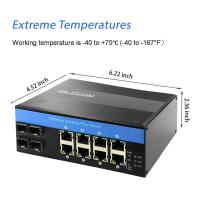 China OLYCOM PoE Network Switch 8 Port 240W Budget Industrial Gigabit Ethernet CE FCC for sale