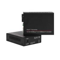 China Mini Single Core 100/1000M Unmanaged Media Converter Single Mode Black for sale