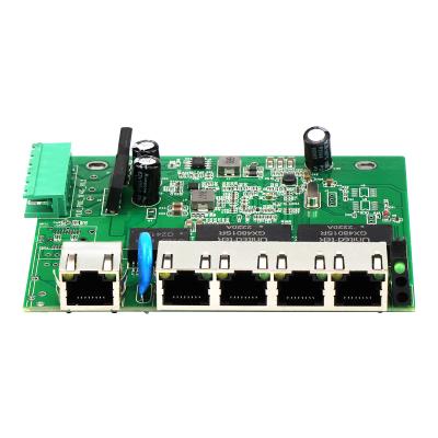 China Industrial 5 Port E-Mark Network Switch PCBA Gigabit Unmanaged 12V 24V DIN Rail for sale