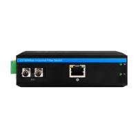 China Mini Rugged Unmanaged Media Converter Gigabit ST Fiber 30km Dual DC12V for sale