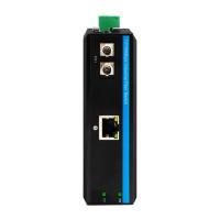 China Mini Rugged Unmanaged Media Converter Gigabit ST Fiber 30km Dual DC12V for sale