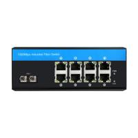 China 8 Port Industrial Gigabit Network Switch Unmanaged ST Fiber Singlemode 30Km DC24V CE for sale