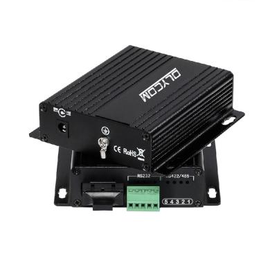 China RS232 Fiber Optic Modem 40Km Range Dual SC Port Compact Wall-Mount Design DC5V for sale