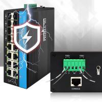 China 16-Port Gigabit Managed PoE Switch IEEE 802.3at Standard 8 SFP Optical Slots 240W Power for sale