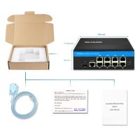 China 8 Port Lite L3 Managed Switch Industrial Grade 2.5G Fiber POE/POE+ Gigabit Based 240W for sale