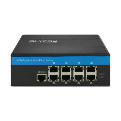 China 8-Port Gigabit Managed PoE Switch 240W Active PoE Rugged Metal Case Vitesse Chipset CE for sale