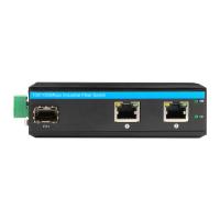 China Industrial 3 Port Compact Gigabit Ethernet Switch Hardened 100 1000M Fiber DC24V for sale