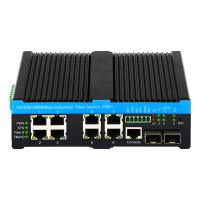 China 10-Port Gigabit L2 Managed PoE Switch 90W 48V Active PoE 2 Combo Ports Rugged Design for sale