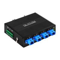 China 4 Port Optical Bypass Switch SC/UPC Connector Simplex 1310/1550nm DC24V DIN Rail CE for sale