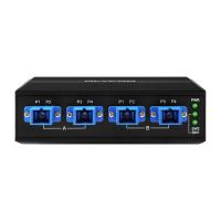 China 4 Port Optical Bypass Switch SC/UPC Connector Simplex 1310/1550nm DC24V DIN Rail CE for sale