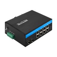 China Industrial Managed PoE Switch 8 Port 2.5G Fiber 15.4W/30W PSE 240W Budget L2 Managed for sale