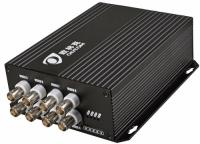China 8ch Port 1080p AHD CVI TVI Fiber Optical HD Video Converter with 20km Transmission BNC Extender for sale