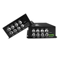 China 1550nm Fiber Optical Hd Video Converter With RS485 Data 8ch Port 1080p AHD CVI TVI 20km Bnc Extender for sale
