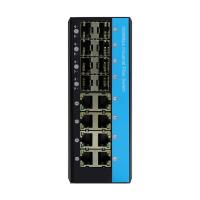 China 8/12/16 Port Gigabit Industrial Fiber Switch 10/100 / 1000mbps Managed POE Switch for sale